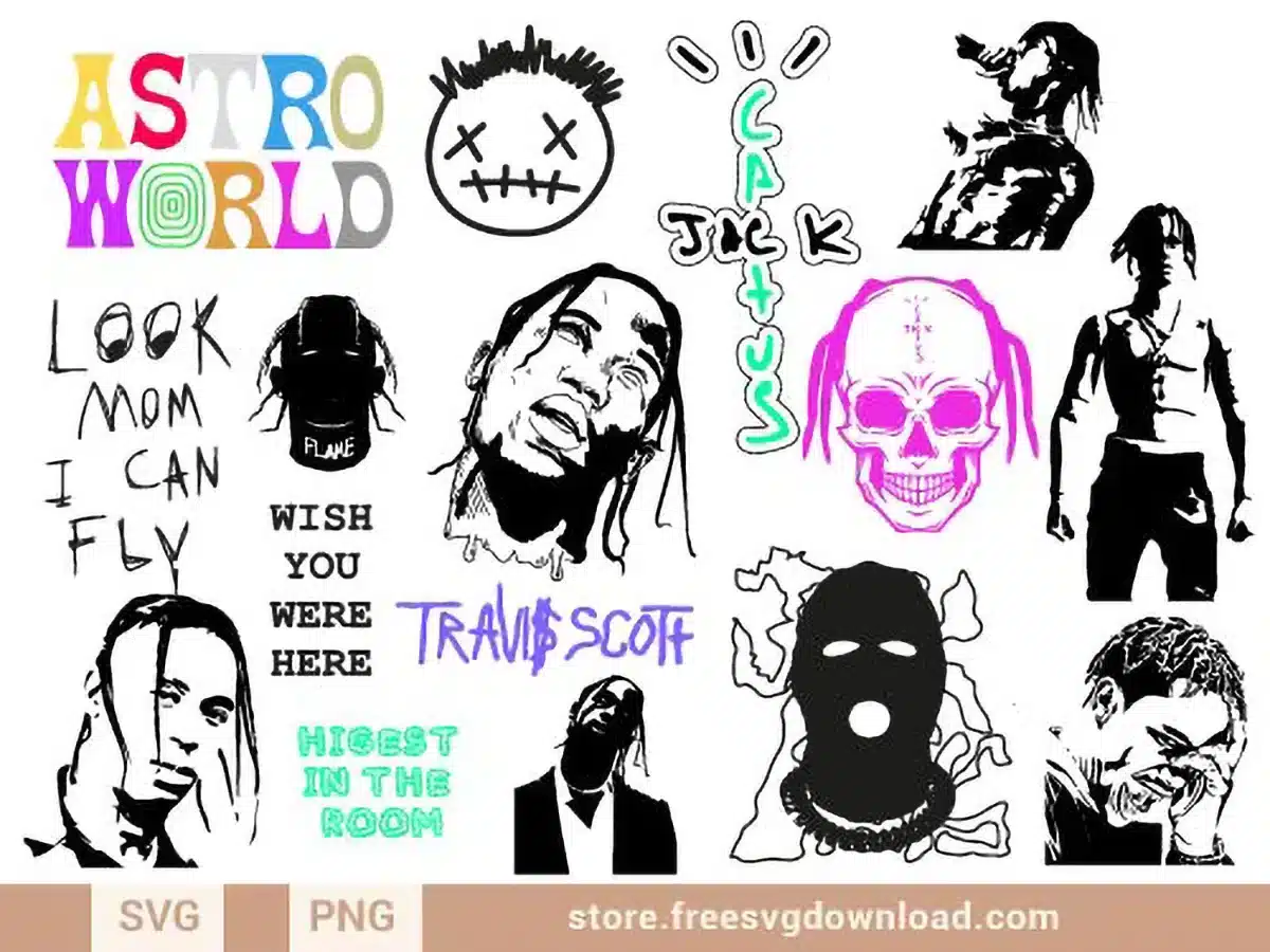 Travis Scott SVG Bundle (FSD-G8) - Store Free SVG Download