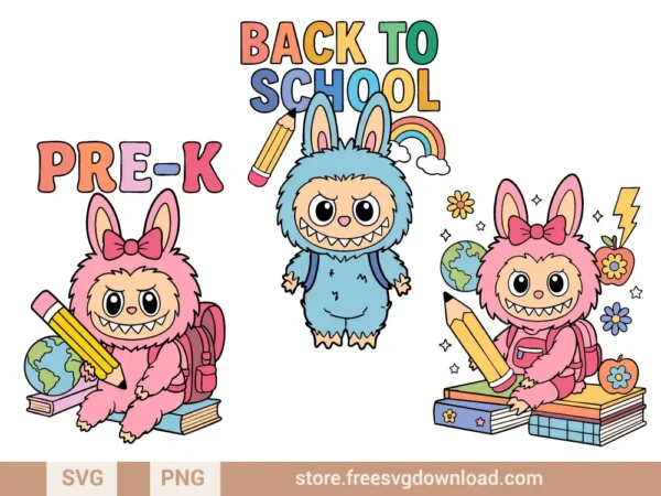 Labubu Back To School SVG Bundle - Store Free SVG Download